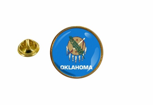 Pins Pin Badge Pin's Flag USA American United States Oklahoma Round ...