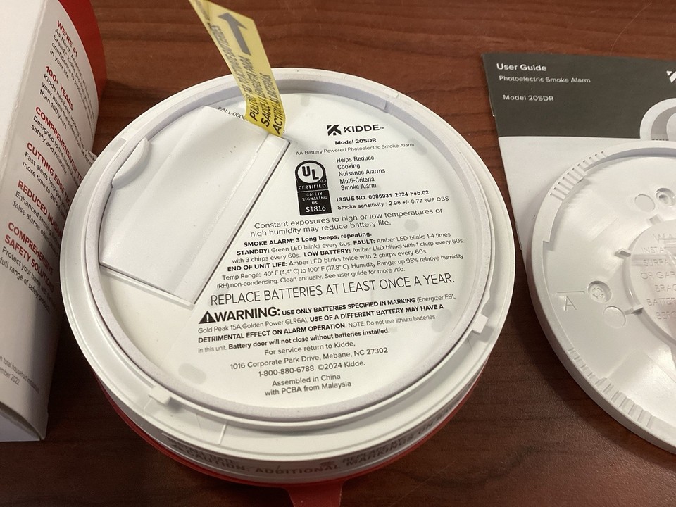 NEW 4PK Kidde 20SDR Smoke Detector Battery Operated Fire Alarm w/LED ...