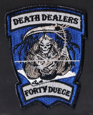 ARMY AVIATION PATCH - MQ-9 REAPER ATTACK DRONE DEATH DEALERS 40 DEUCE ...