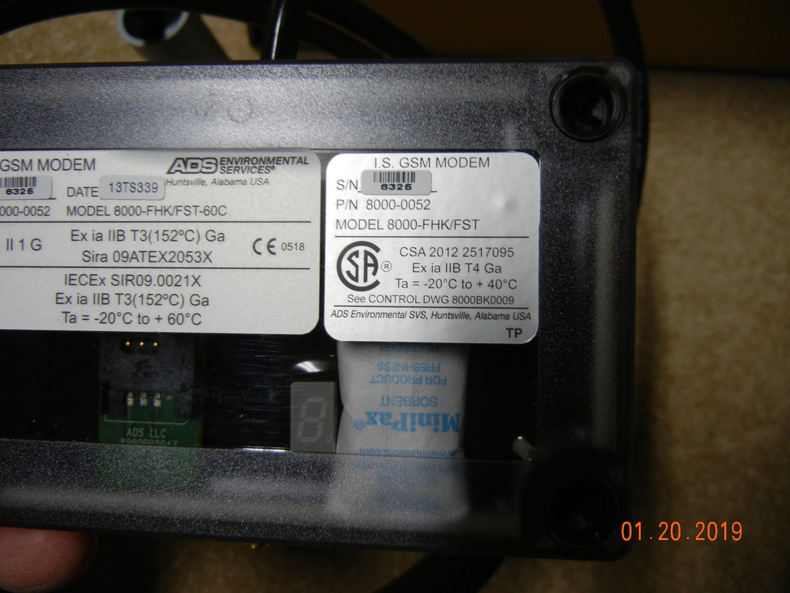 ADS 3G External Modem for FlowShark Triton Model 8000 Area-Velocity ...