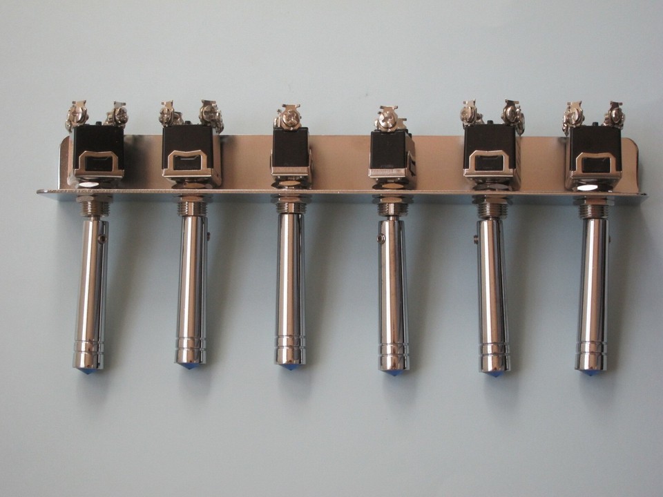 Lowrider Hydraulics chrome 6-hole panel, switches & extensions kit ...