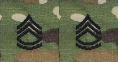 US Army MultiCam Sergeant First Class Rank Sew-On Patches - Pair | eBay