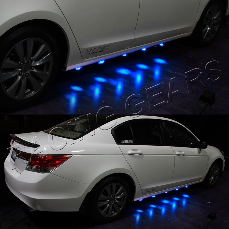 UNDERGLOW UNDER CAR 90-LED STP-STYLE BLUE PUDDLE LIGHTING LAMPS ...