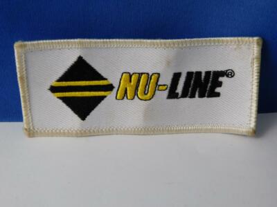 NU-LINE CAR RACING PARTS VINTAGE HAT JACKET PATCH BADGE ADVERTISING ...