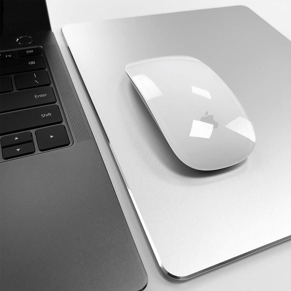 Aluminum Metal Mouse Pad Mat Smooth Magic Ultra Thin Double Side Mouse ...