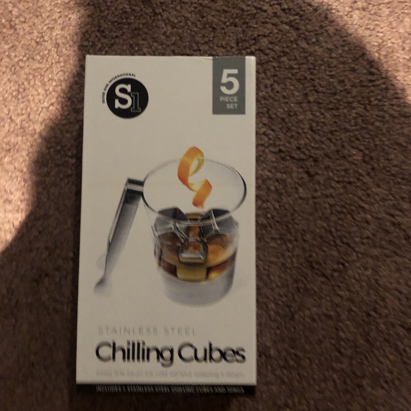 New S1 International 5 Piece Stainless Steel Chilling Cubes Home Bar ...