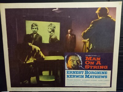 Lobby Card 1960 MAN ON A STRING Ernest Borgnine photo target Hanna ...