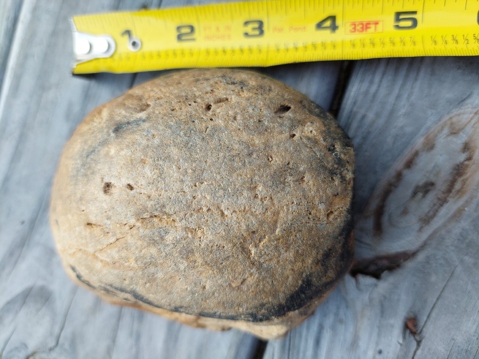 HUGE 570g Ancient Nutting Stone / Multi-Tool Tennessee Native American ...