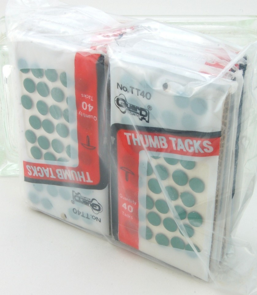 Green Thumb Tacks 40 Per Pack Guard Security Hardware Brooklyn NY | eBay