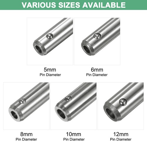 4Pcs Ball Locking Pins 5mm Dia 10mm Usage Length Button Handle Quick ...