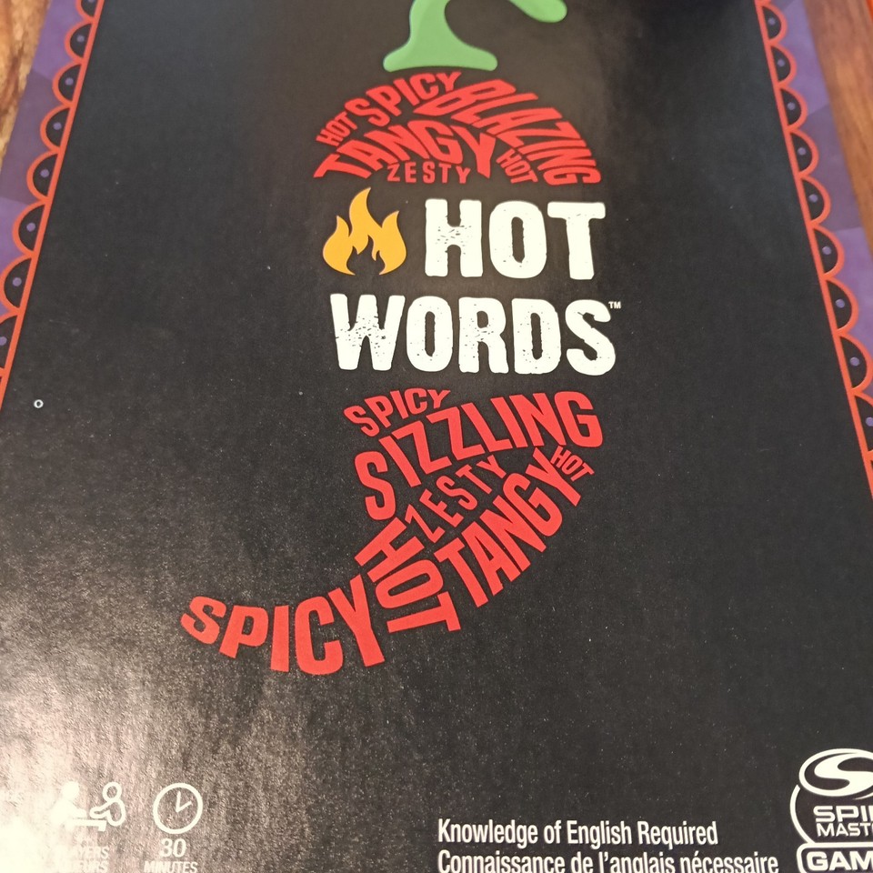 Hot Words Word Guessing Party Game Board Game Spin Master Gameboard ...