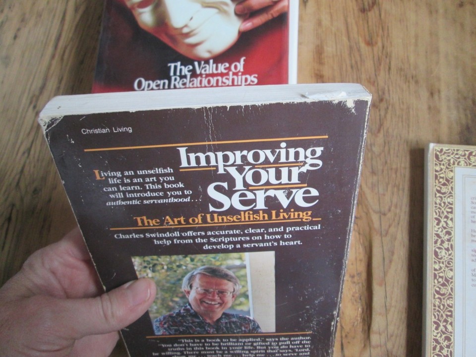 Charles Chuck Swindoll Book Lot Christian Bible Study Christ Edge Serve Grace | eBay