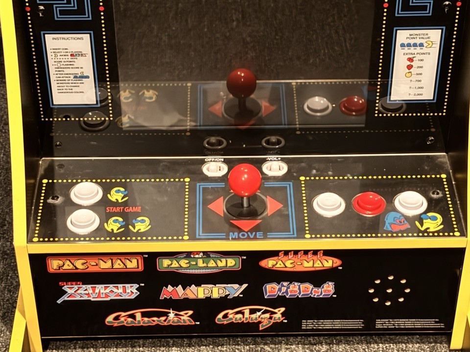 Arcade1Up Pac-Man 8 in 1 Partycade Arcade Machine Black Version Digdug ...