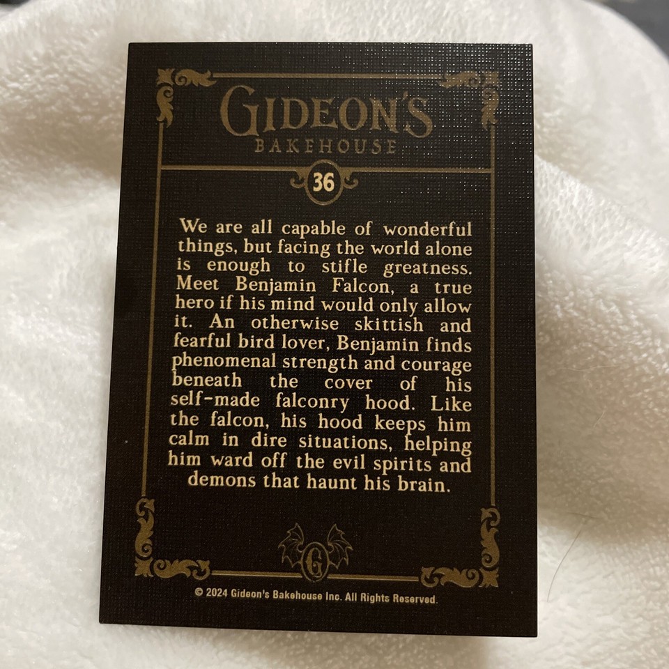 Gideon's Bakehouse Trading Card "Benjamin Falcon" Trading Card #36 | eBay