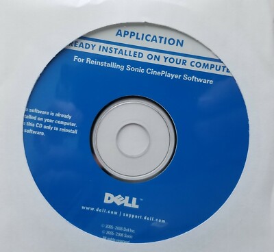 Brand New Genuine Dell Sonic CinePlayer Software D P/N 0RG894 | eBay