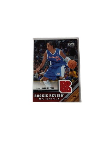 2005-06 Upper Deck - Rookie Review Materials Shaun Livingston #RRM-SL ...