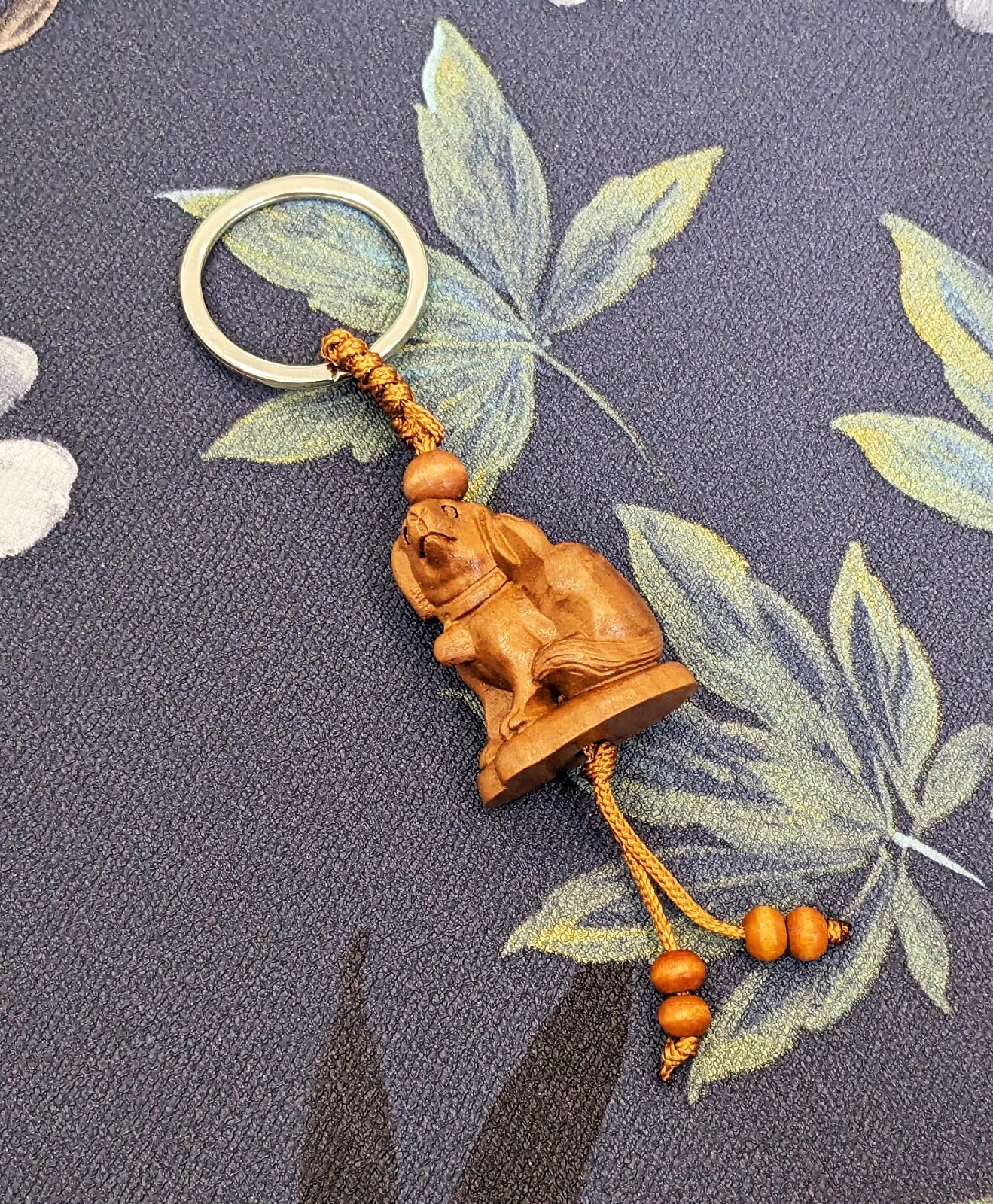 Chinese Zodiac Lunar New Year Hand Carved Mahogany Wood Keyring ...