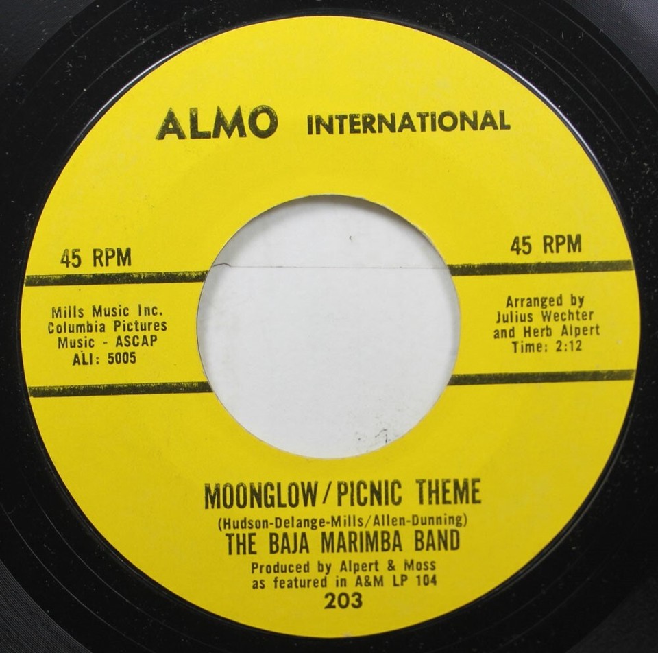 Rock 45 The Baja Marimba Band - Acapulco 1922 / Moonglow Picnic Theme ...