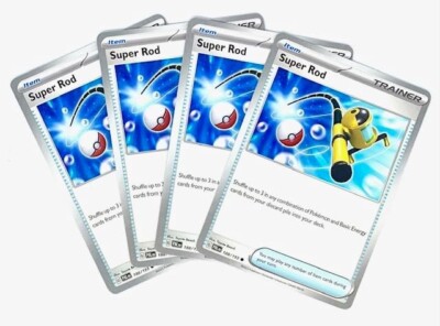 Super Rod 188/193 - Paldea Evolved - Pokemon Trainer Card Set - Playset ...