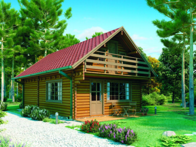 Split level 1000 sq. ft. Log Cabin D.I.Y. Building Kit | eBay