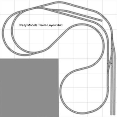 Bachmann E-Z Track Train Layout #040 Train Set HO Scale 8' X 8' L DCC ...