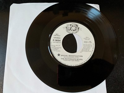 45 PROMO Watergate Seven "Special Investigation" HIDDEN / CAPITOL NM | eBay
