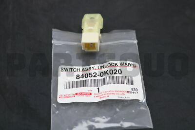 840520K020 Genuine Toyota SWITCH ASSY, UN-LOCK WARNING 84052-0K020 | eBay