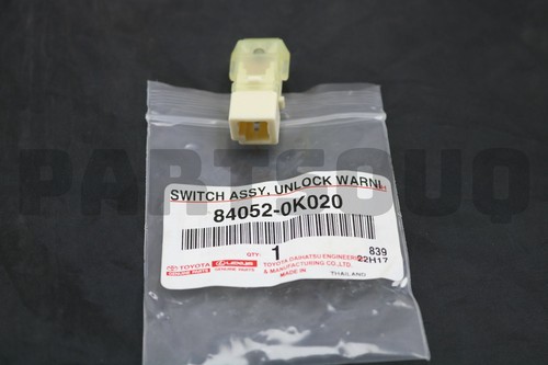 840520K020 Genuine Toyota SWITCH ASSY, UN-LOCK WARNING 84052-0K020 | eBay