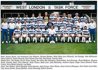 QPR FOOTBALL TEAM PHOTO>1991-92 SEASON | eBay
