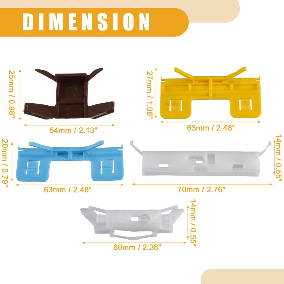 Roof Windshield Fastener Clip 91570SJD003 FIFTEEN Custom for Honda ...