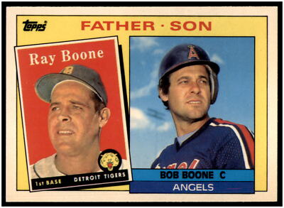 1985 Topps #133 Ray Boone / Bob Boone Tiffany Edition | eBay