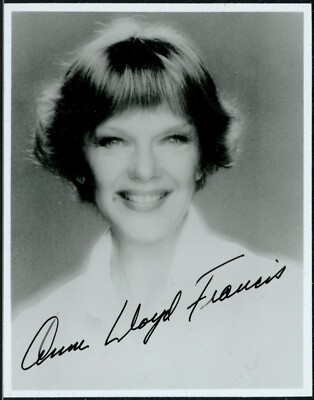 Anne Lloyd Francis Signed Photo | eBay