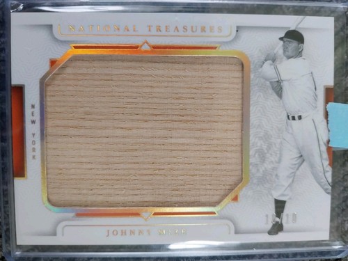 2024 National Treasures Johnny Mize Game Used Bat Relic 10/10 New York ...