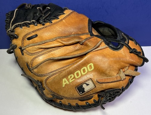 Wilson A2000 Pro-Stock Pudge 32.5 RHT Catchers Mitt Leather MLB Logo | eBay