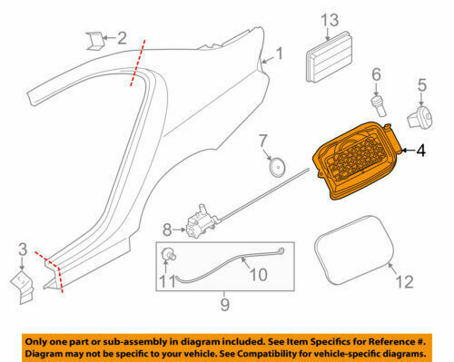 BMW HYBRID M5 F10 F18 518D 520D ED 520DX 520I COVER POT 51177204365 NO ...