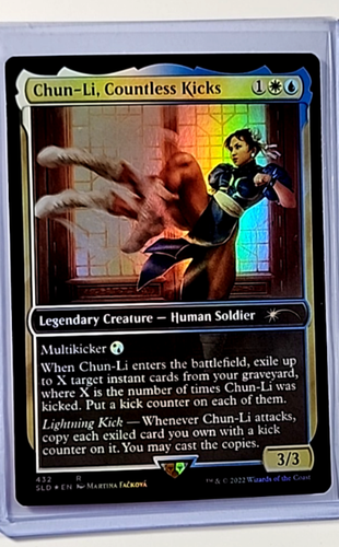 MTG Magic the Gathering Secret Lair Street Fighter Foil Chun Li ...