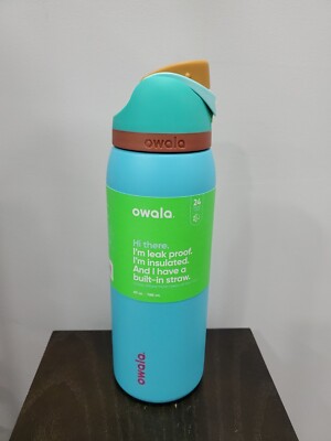 Owala FreeSip Stainless Steel Water Bottle / 40oz / Color: Palm Springs ...