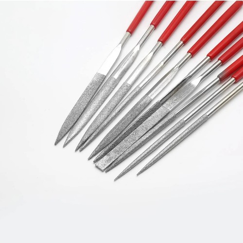 Diamond Needle File Set Wood Glass Stone Files File Set Of 10 | eBay UK