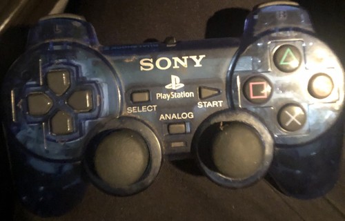 Sony Playstation 2 PS2 Ocean Blue Clear Controller OEM SCPH-10010 Strong Sticks | eBay