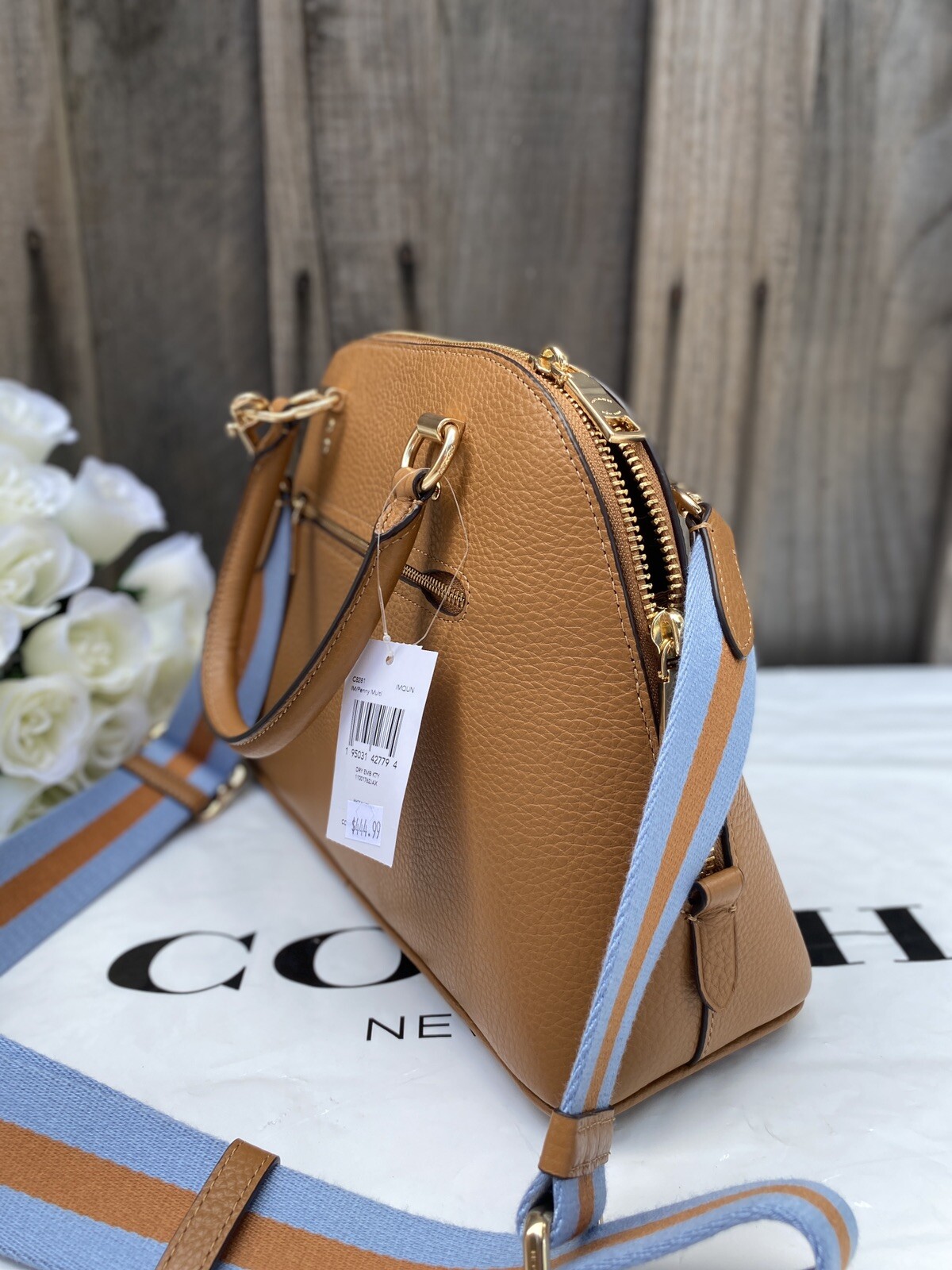 NWT COACH C8281 Katy Satchel In Leather With Diary Embroidery Penny ...