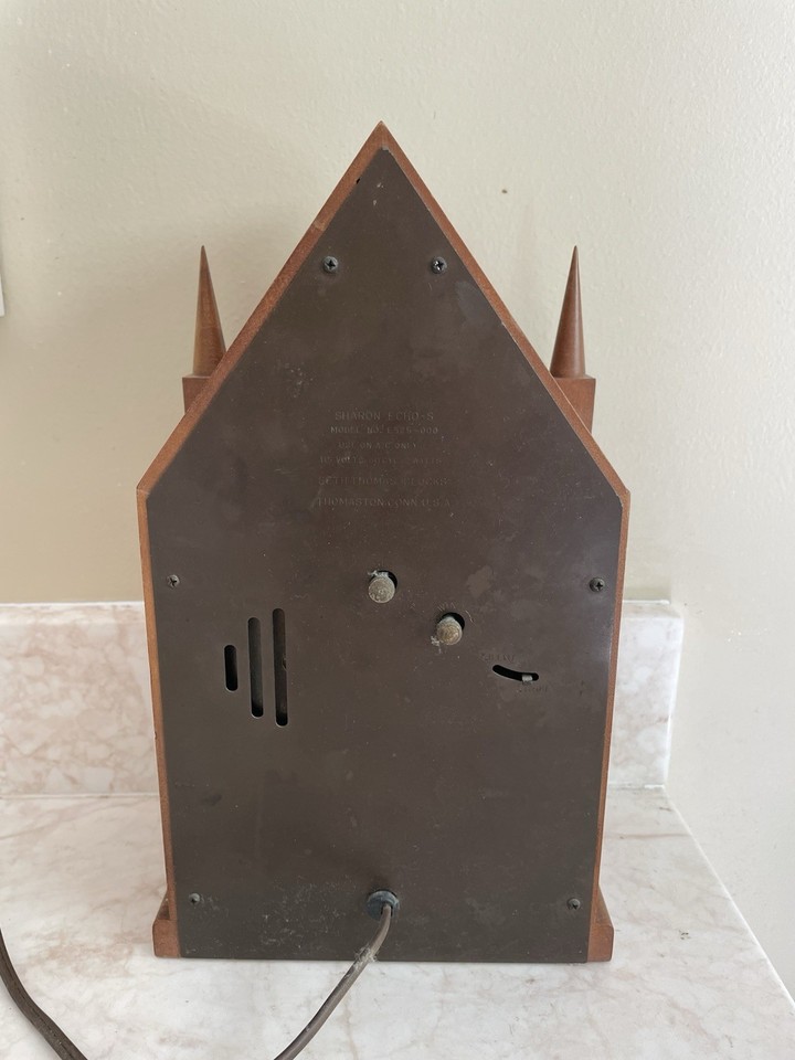 Vintage Seth Thomas Sharon Echo Model E 024-000 Electric 11" Steeple ...