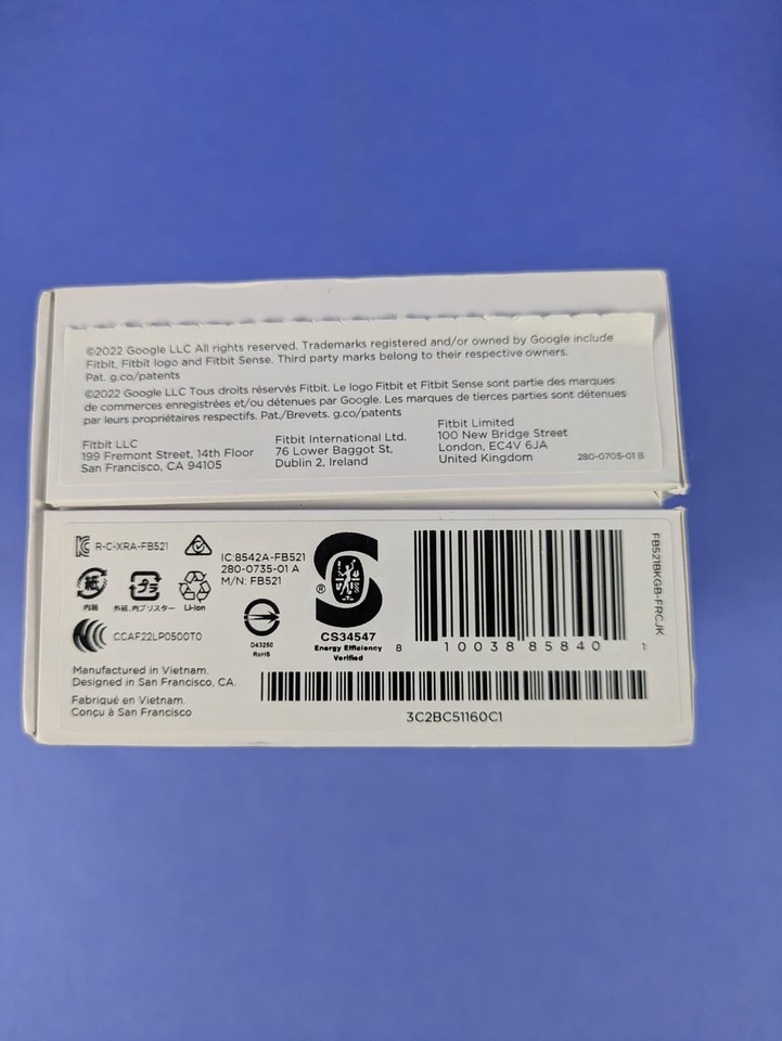 Fitbit Sense Advanced Health Watch Shadow Gray Smartwatch 8542A FB521 ...