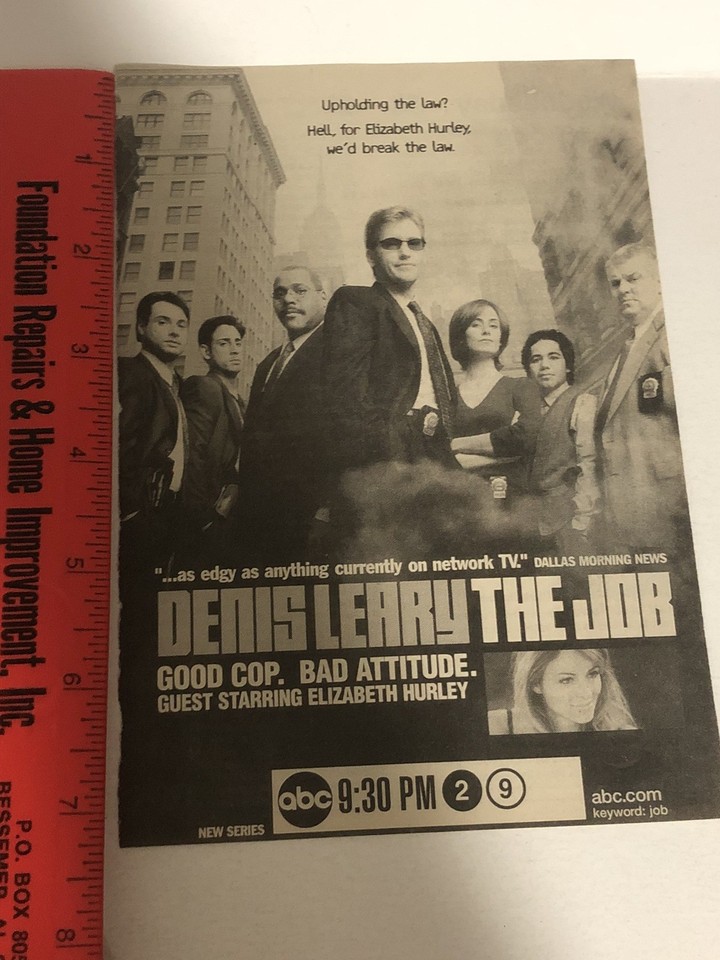 Denis Leary The Job Tv Series Print Ad Advert Lenny Clarke Keith David ...