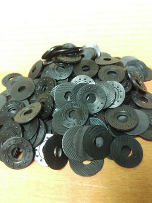 Lot of 100 - Black 1" Rubber Washer For Quartz Clock Movement ...