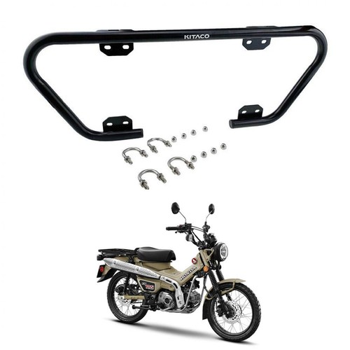 ENGINE BUSH GUARD CRASH BAR BLACK FOR HONDA CT125 TRAIL 125 HUNTER CUB ...