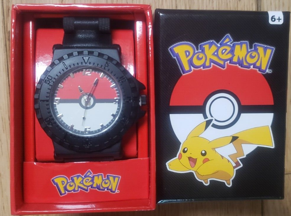 NINTENDO POKEMON POKEBALL PIKACHU LICENSED WATCH WITH CASE BRAND NEW IN ...