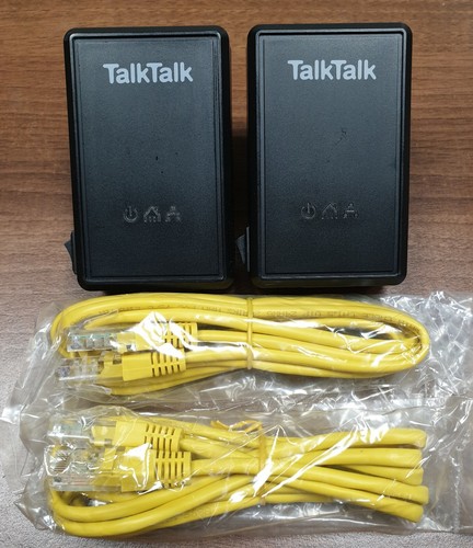 2 x D-Link DHP-300AV Powerline Adapters Homeplugs TalkTalk BT Sky ...
