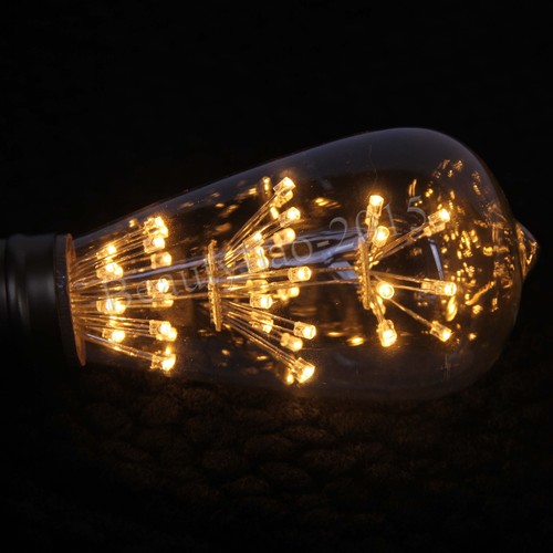 All Style E27 ES Retro Edison Bulbs Fireworks LED Filament Xmas ...