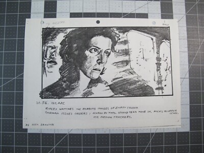 vtg 1980s Aliens movie LA Effects storyboard 1st gen production used ...