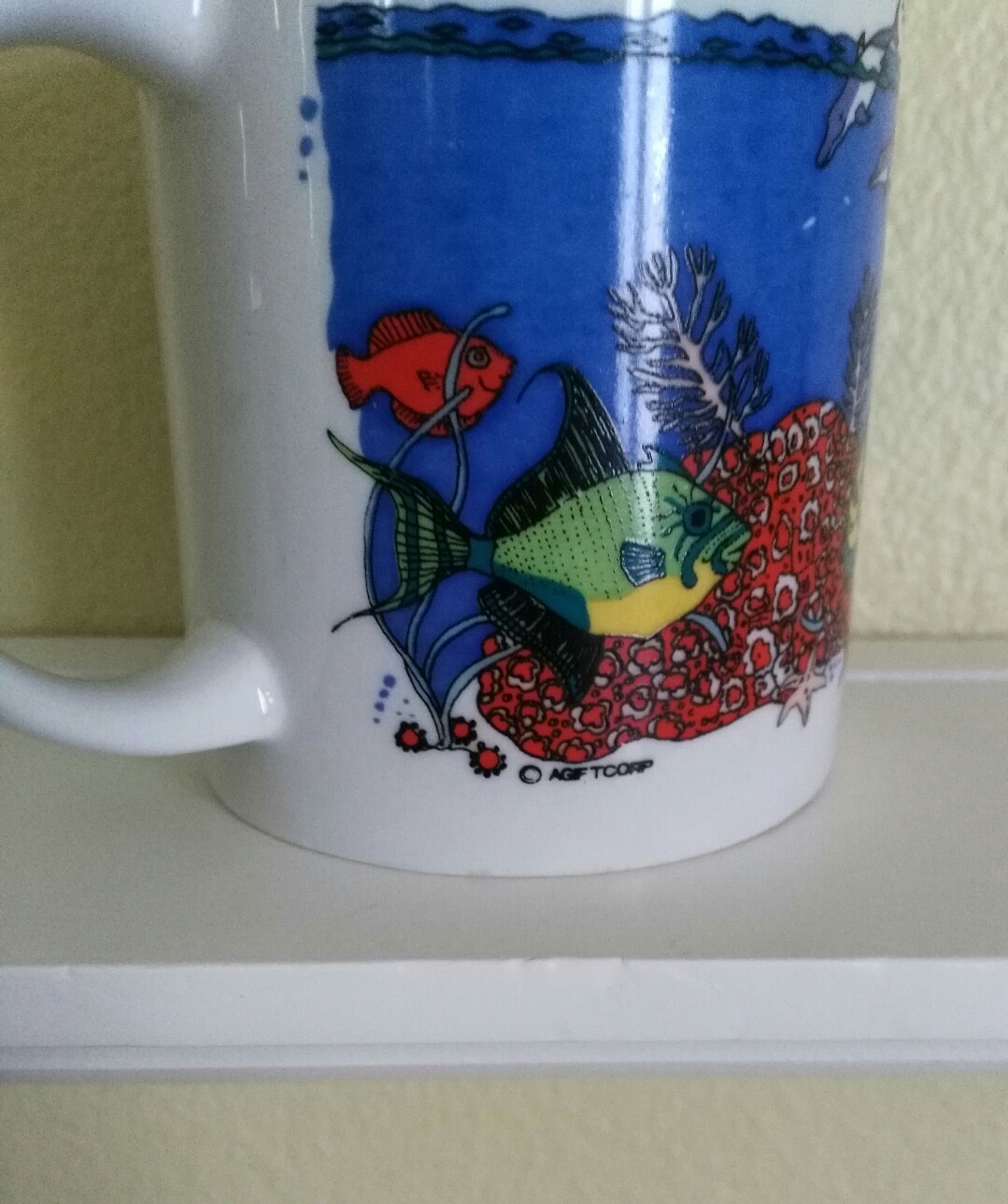 Scuba Divers AGIFTCORP Underwater Reef Dolphin Ceramic Mug Coffee Cup ...